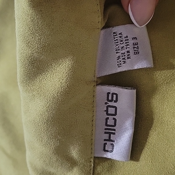 Chico's | Jackets & Coats | Vintage Chicos Lime Green Faux Suede ...